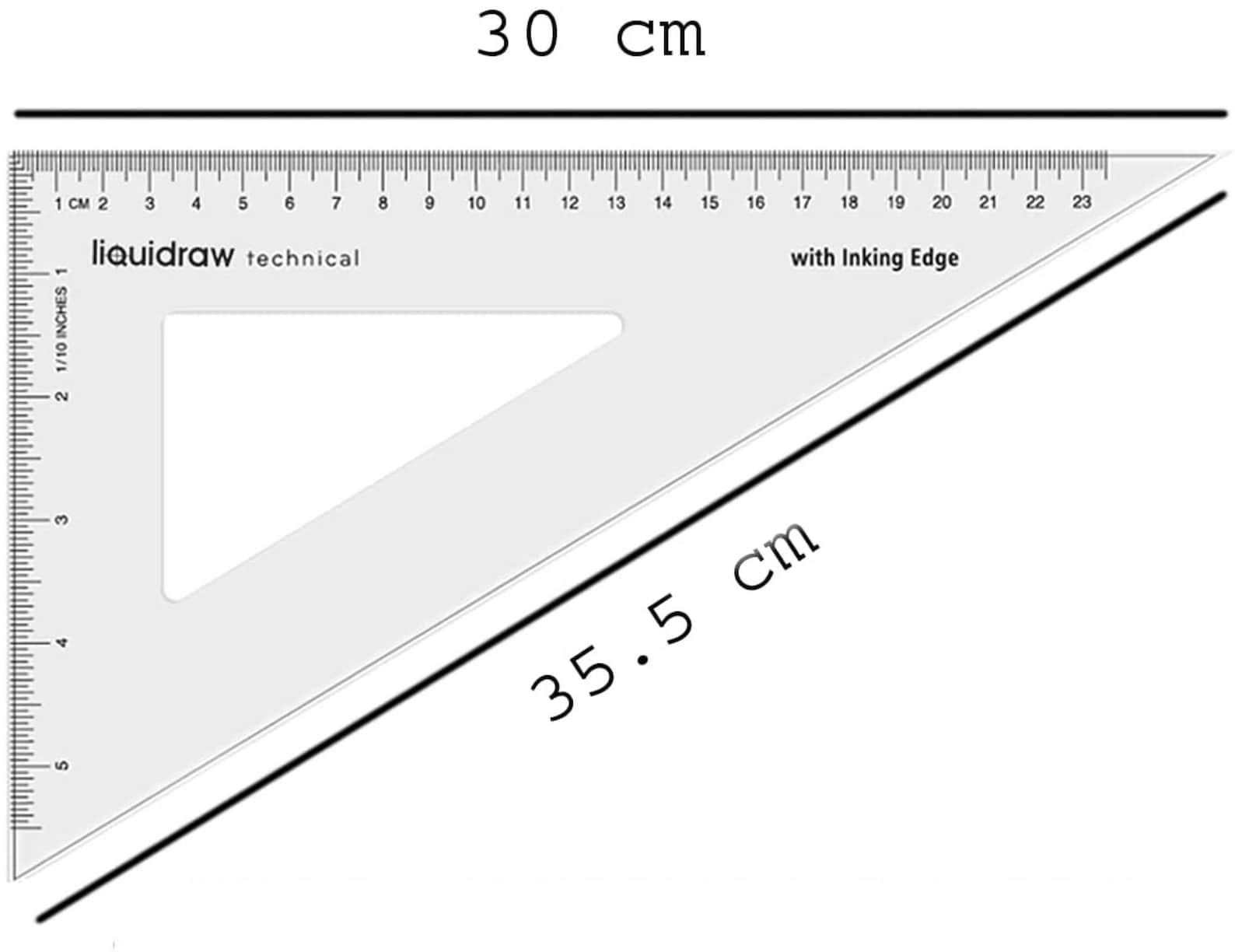 Liquidraw Set Square Triangle Ruler Geometry Set Professional ...