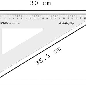 Liquidraw Set Square Triangle Ruler Geometry Set Professional ...