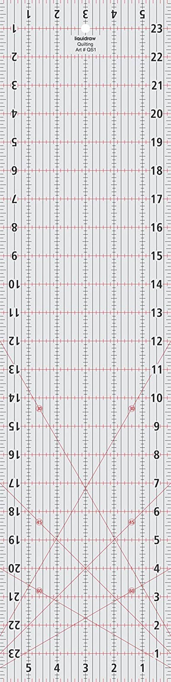 Liquidraw Patchwork Quilting Ruler 6 X 24 Inches Acrylic - Etsy