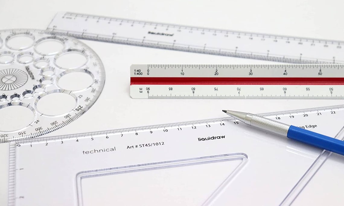 Liquidraw Metric Triangular Reduction Scale Ruler 30cm | Etsy