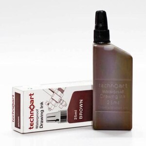 Technical Pen Waterproof Drawing Ink 25ml (compatible With Rotring ...