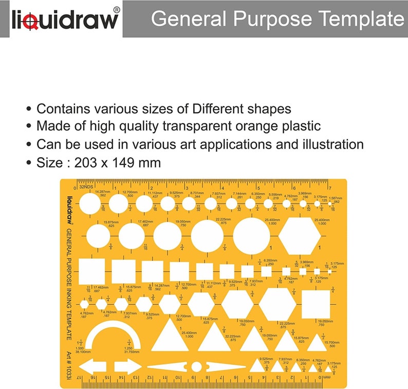 Liquidraw Circle Template Stencil Ellipse Oval Triangle Square - Etsy