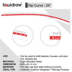 Liquidraw Sewing Ruler Tailor 9 Set Pattern Maker Sewing Rulers Curves ...