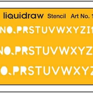 Liquidraw Lettering Stencils for Crafts English Stencil Alphabet Number ...