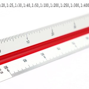 Liquidraw Metric Triangular Reduction Scale Ruler 30cm, Architectural ...