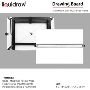 Liquidraw A3 Drawing Board Parallel Motion, Table Model With 5 ...