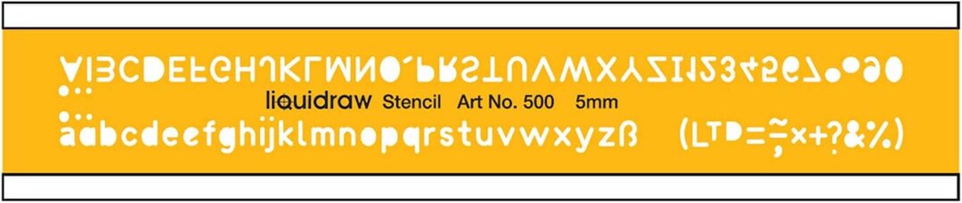 Liquidraw Lettering Stencils for Crafts English Stencil Alphabet Number ...