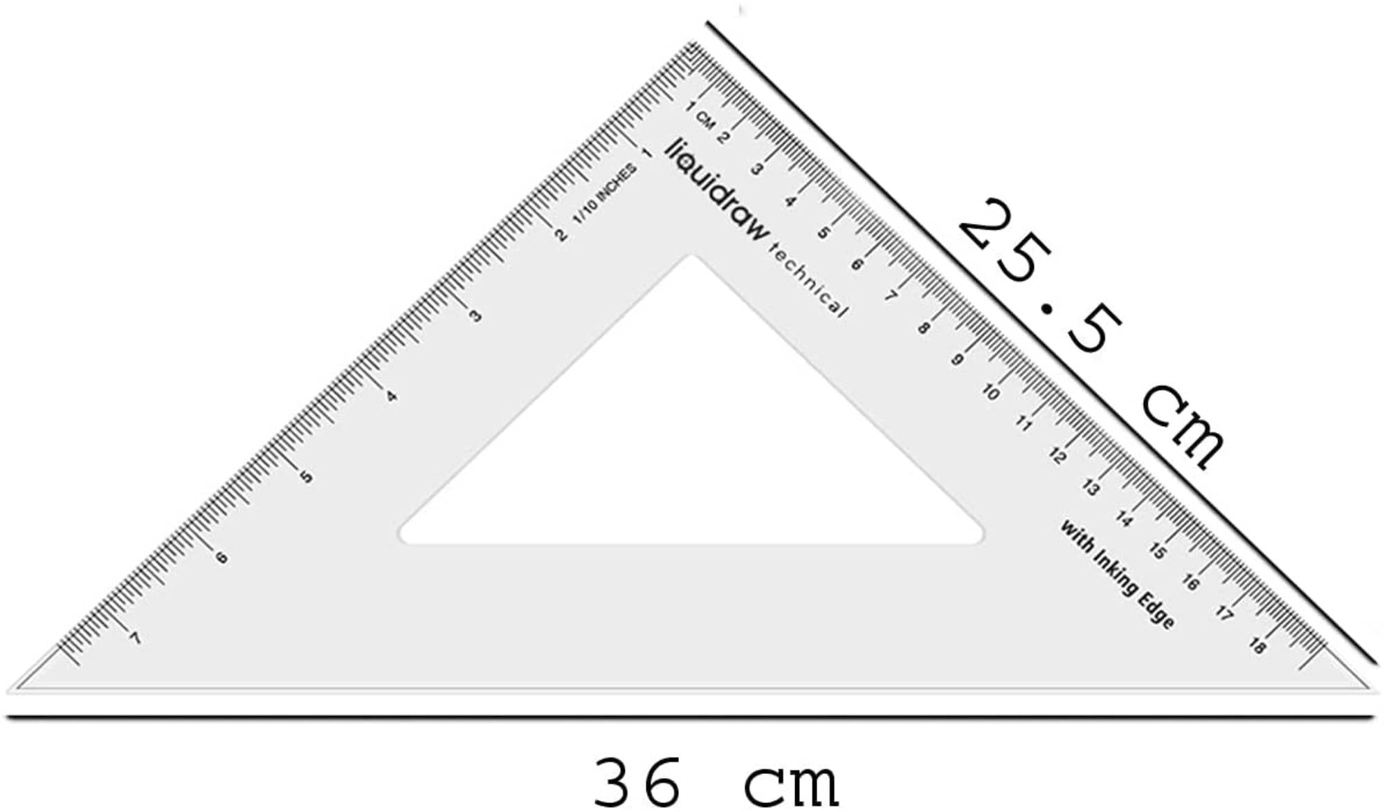 Liquidraw Set Square Triangle Ruler Geometry Set Professional - Etsy UK