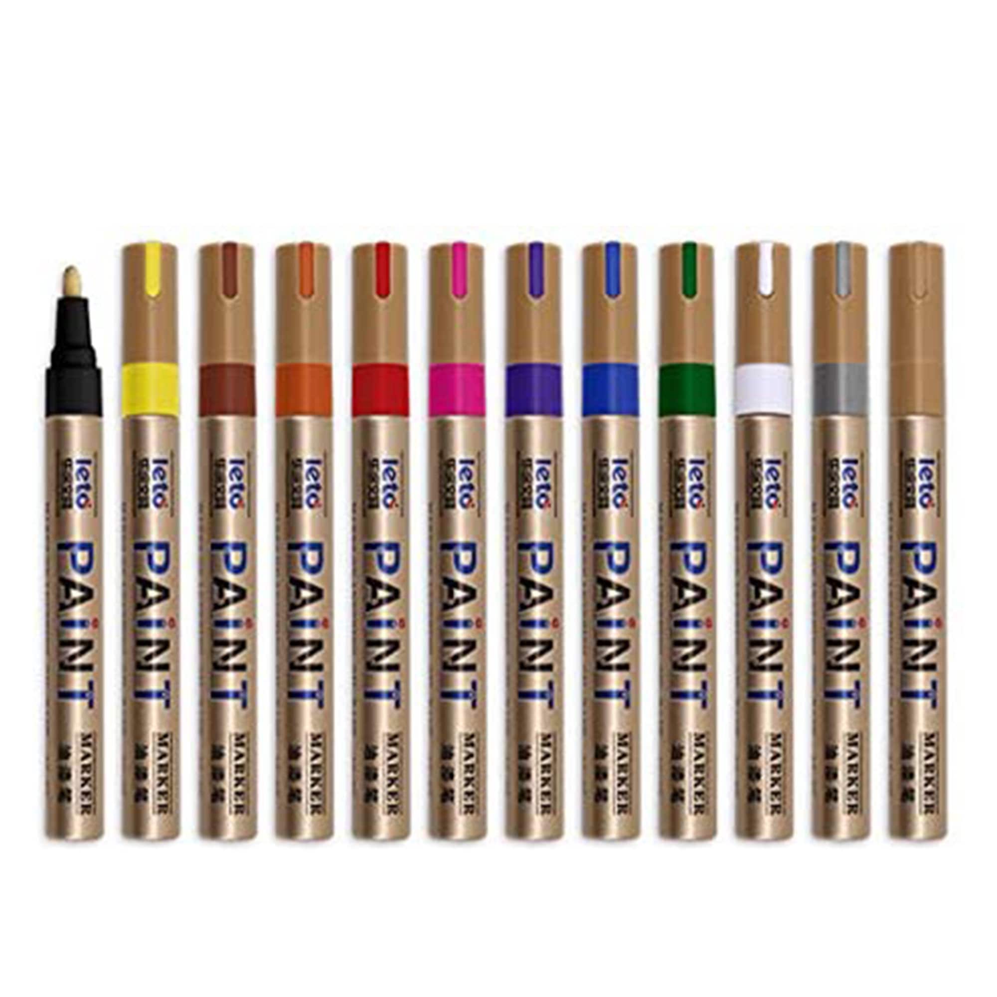 Paint Marker Pens Bullet Tip Pen Line Width: 1-1.8mm, Oil Based Paint ...