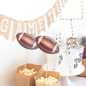 Gametime Banner, Football Party Decor, Sports Party Decor, Game Day ...