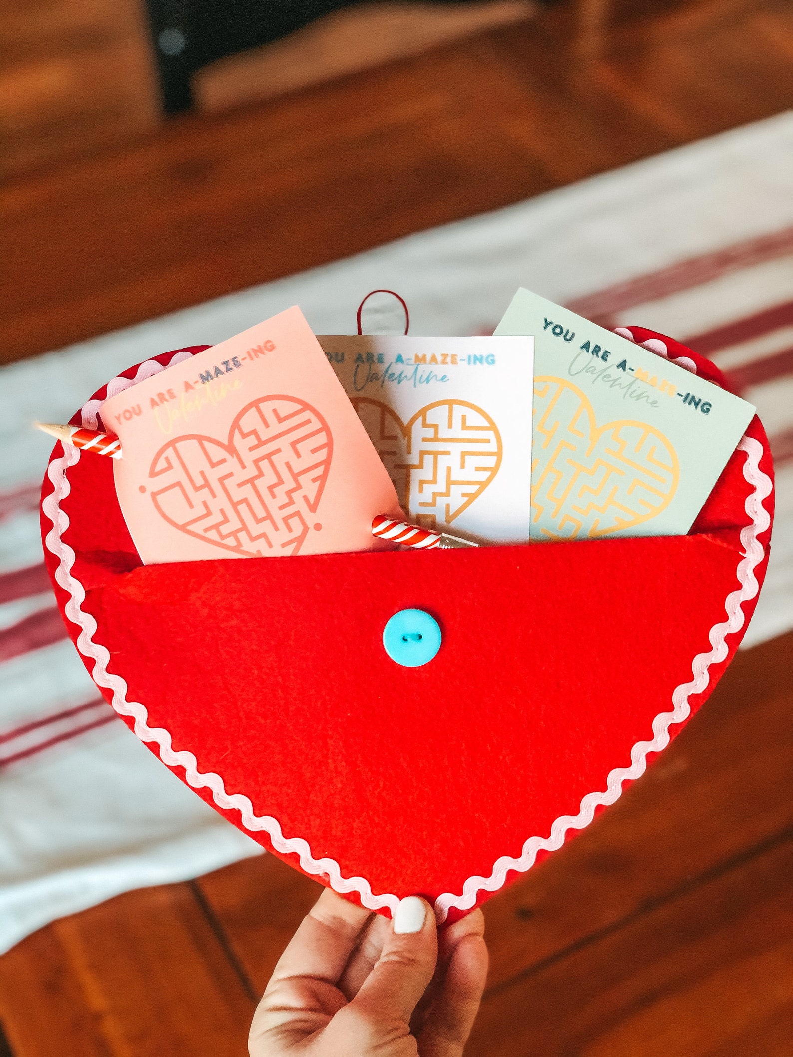 Kids Classroom Valentine Printable, Maze Valentine, Non-candy Valentine ...