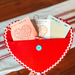 Kids Classroom Valentine Printable, Maze Valentine, Non-candy Valentine ...