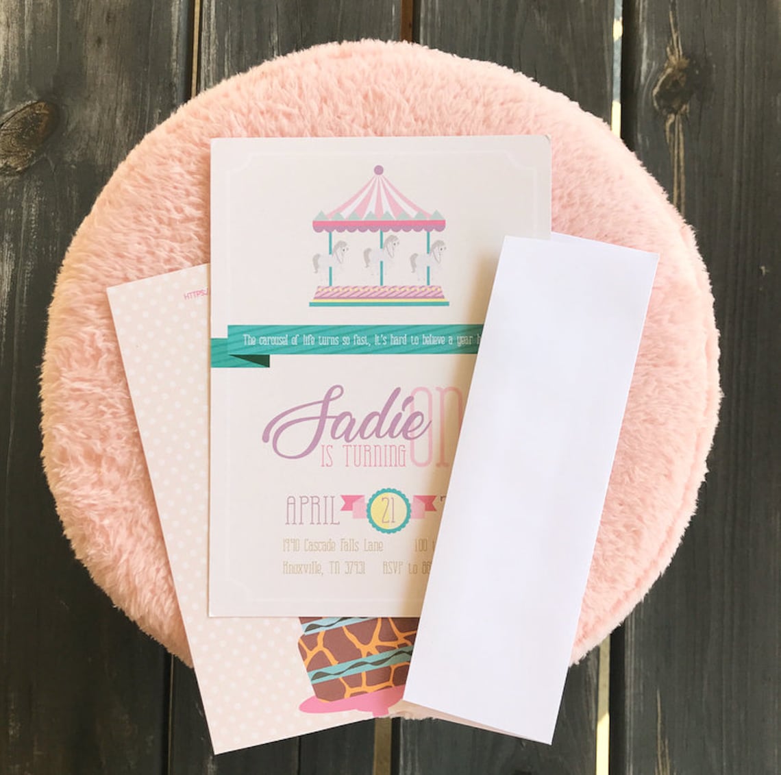 Carousel Invitation Carousel Birthday Carousel Party | Etsy
