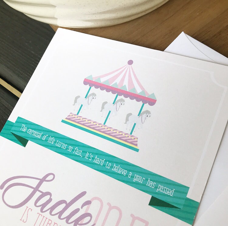 Carousel Invitation Carousel Birthday Carousel Party - Etsy