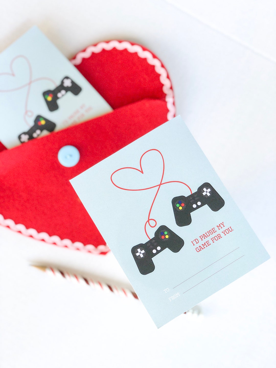 Gamer Valentines, Classroom Valentine, Video Game Valentine, Printable ...