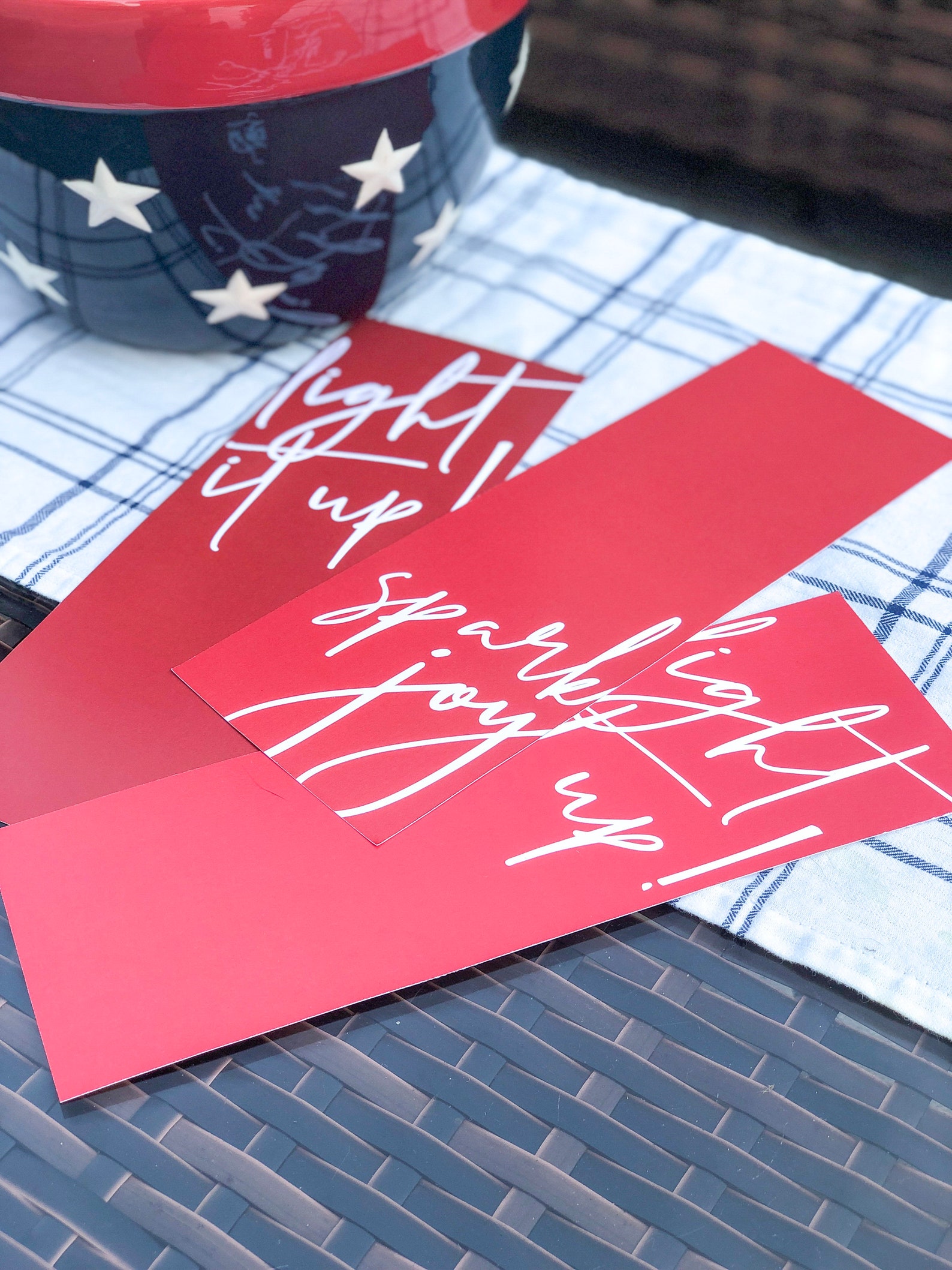 4th of July Sparkler Cards or Favor Tags. Instant Digital - Etsy