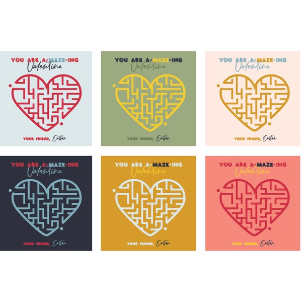 Maze Valentine - Etsy