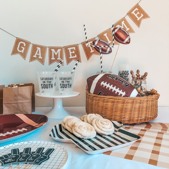 Gametime Banner Football Party Decor Sports Party Decor | Etsy