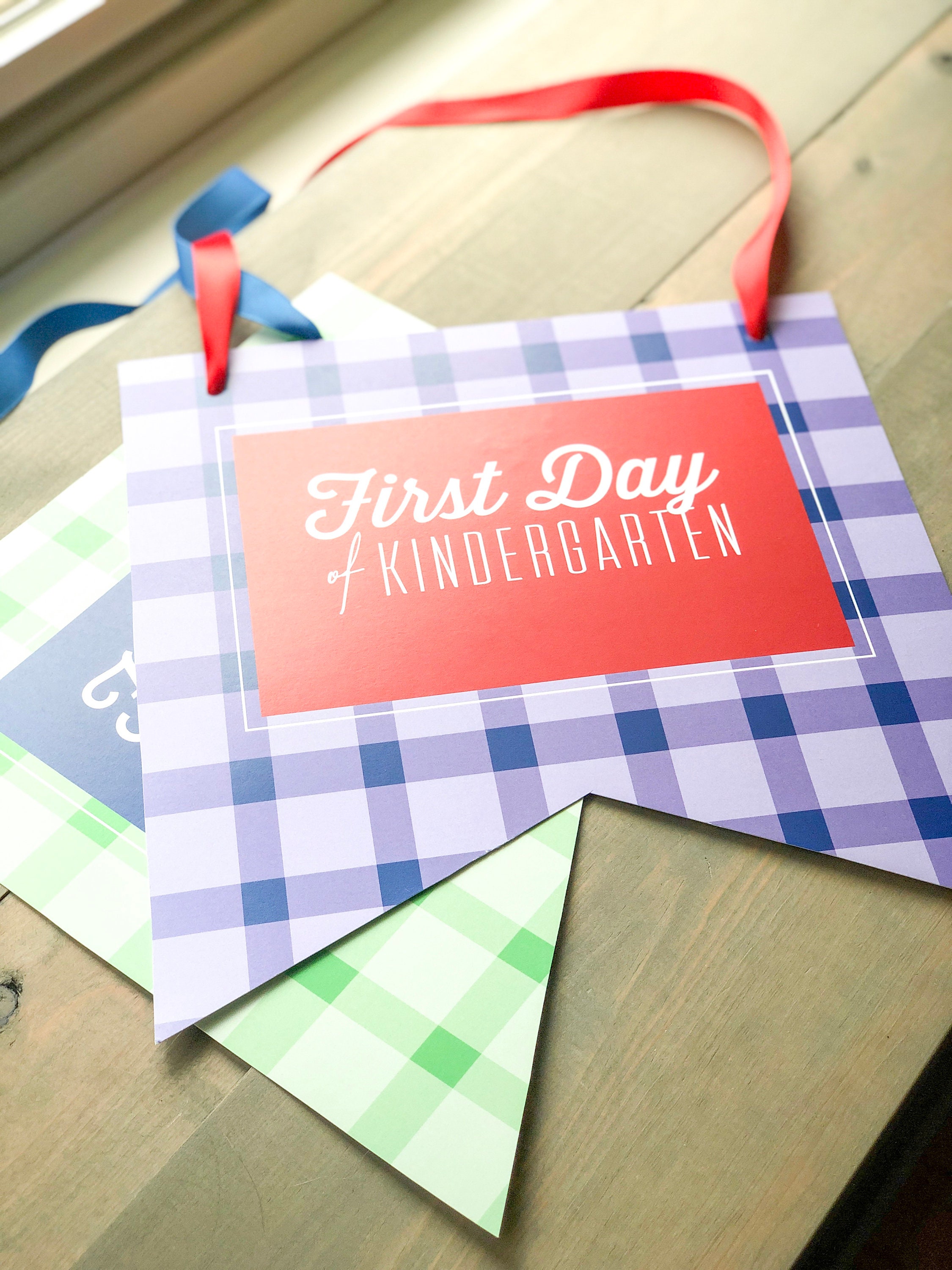 First Day Sign Kindergarten Sign Back to School Sign First - Etsy