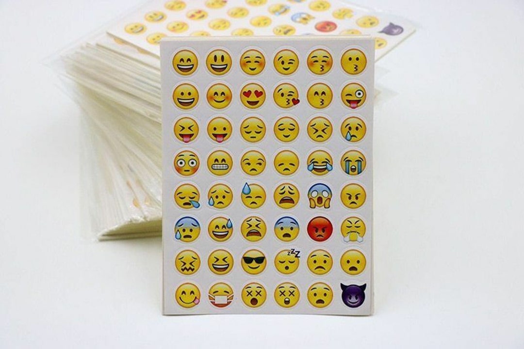 Emoji Stickers Smiley Face Die Cut Phone Tablet Decor Scrapbooking ...