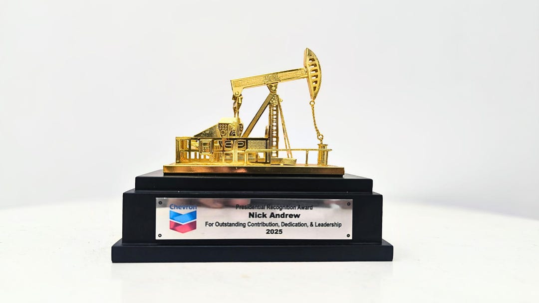 Oilfield Gifts Oil Well Pump Jack Miniature Brass Model - Etsy
