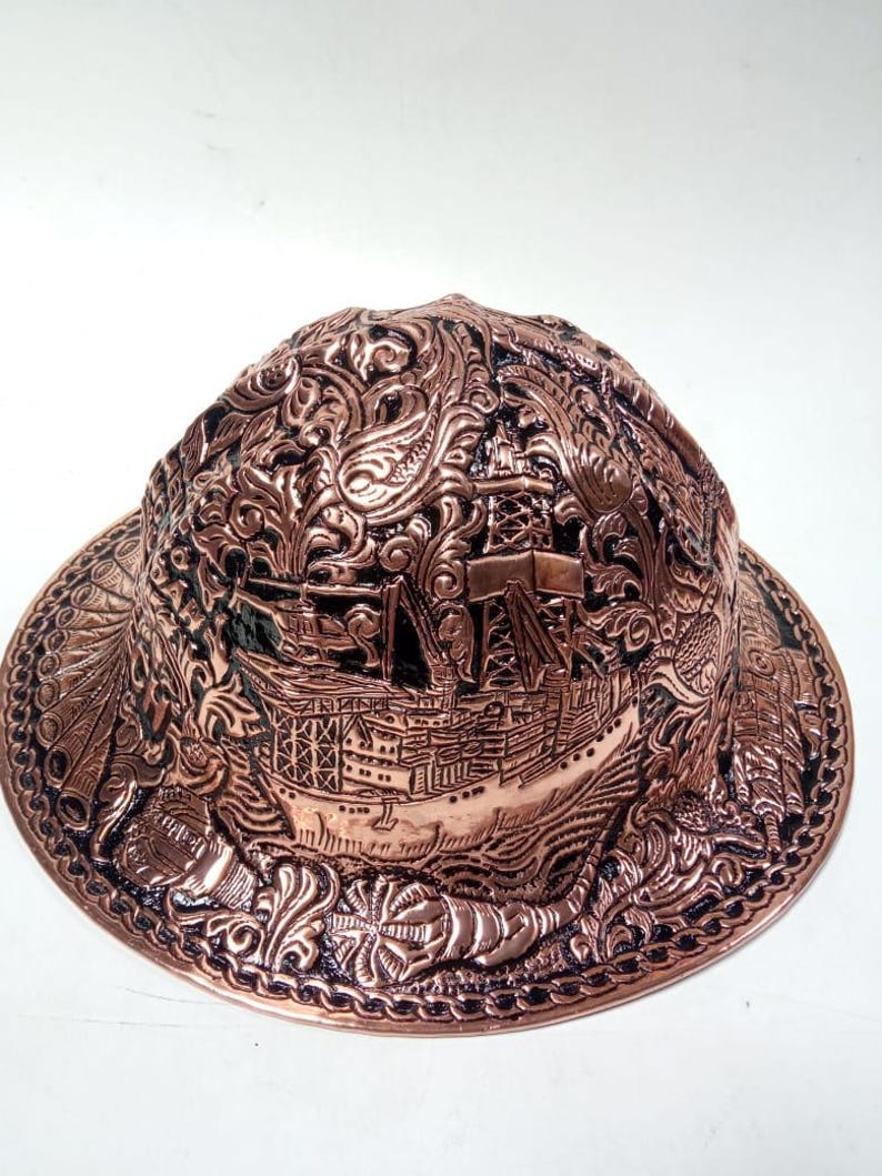 Custom Made Personalized Gifts Copper Full Brim Hard Hat - Etsy