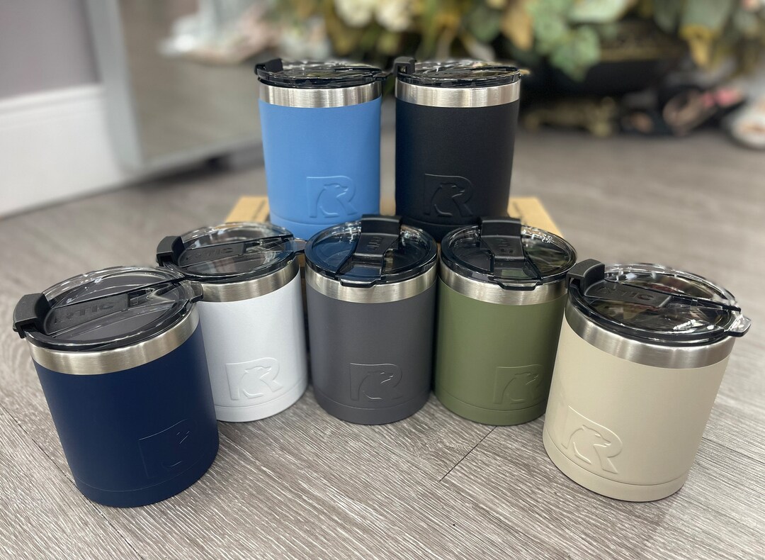 12oz RTIC Lowball Tumblers Stainless Double Insulated Personalized ...