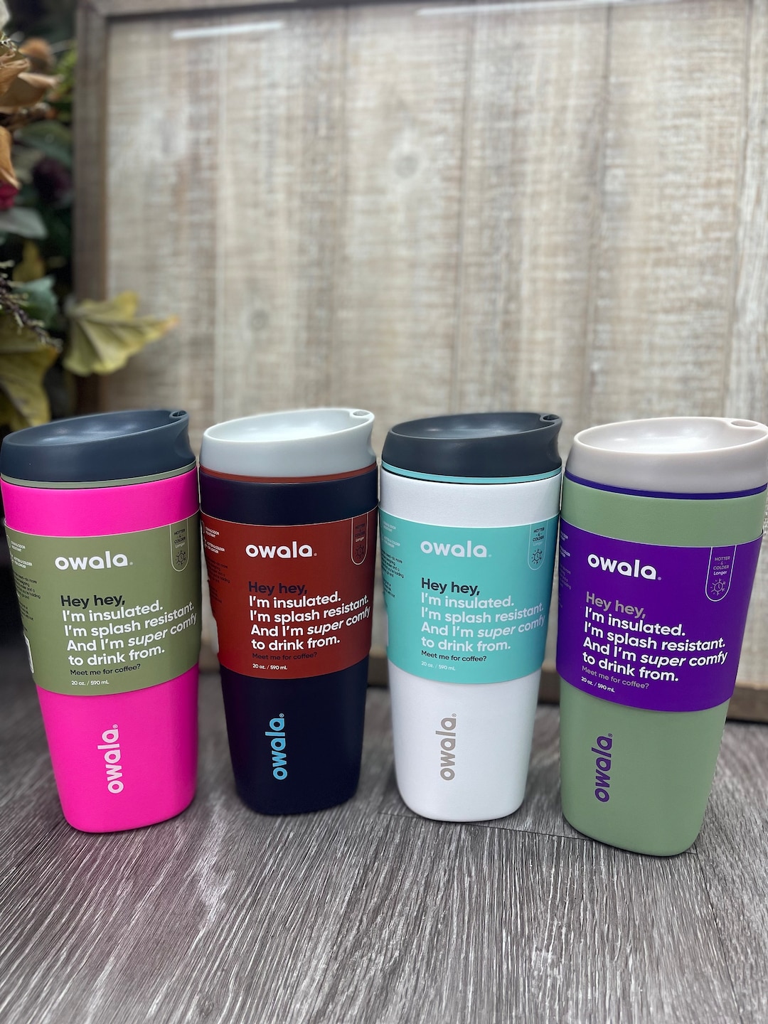 OWALA 20oz Smoothsip Coffee Cup - Custom Laser Engraved - Double ...