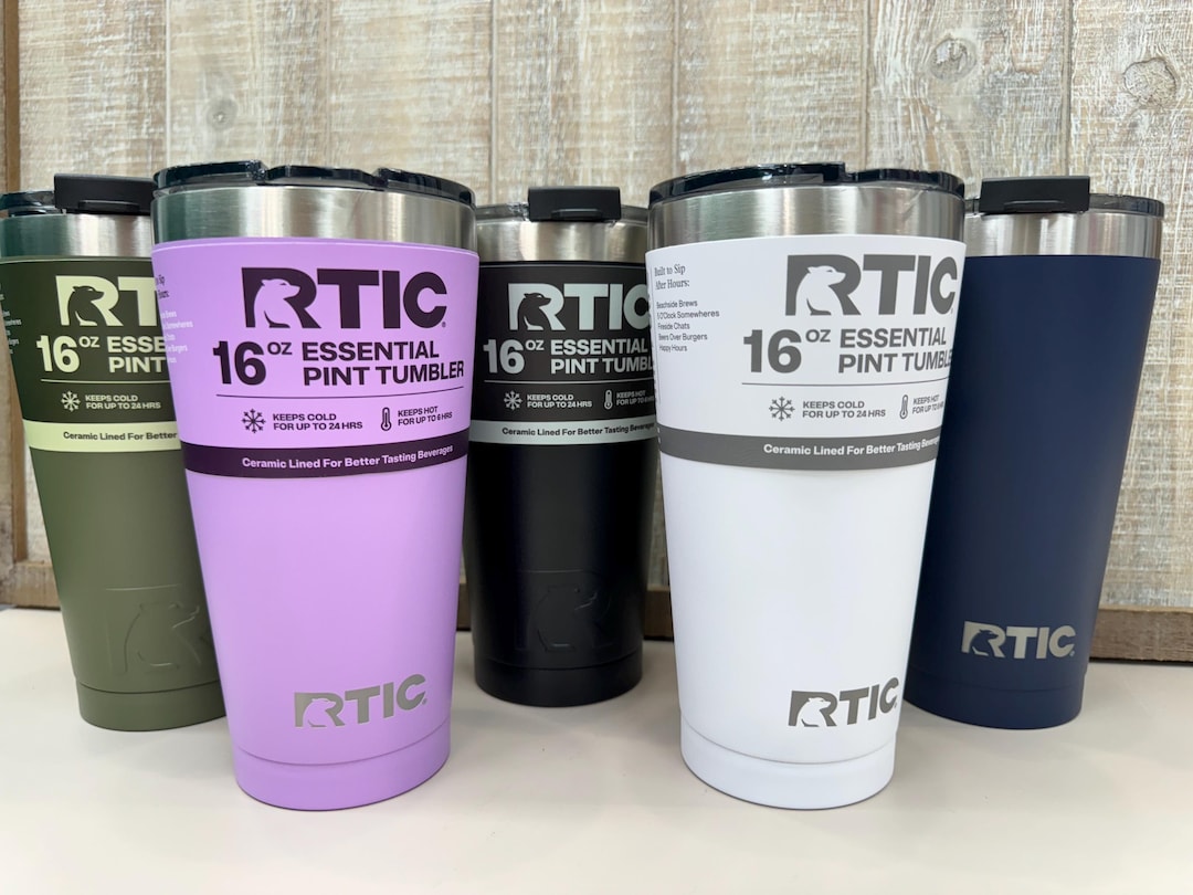 16 Oz. RTIC Essential Pint Tumbler - Ceramic Lined for Great Taste ...
