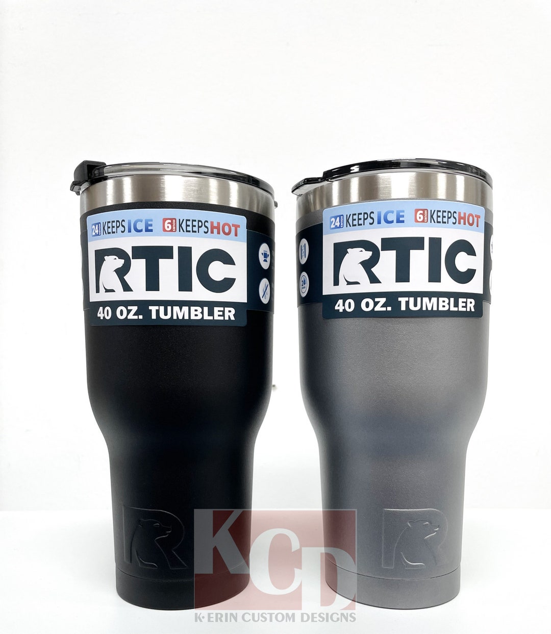 40 Oz. RTIC TUMBLER Personalized With Laser Engraved Name Phrase or ...