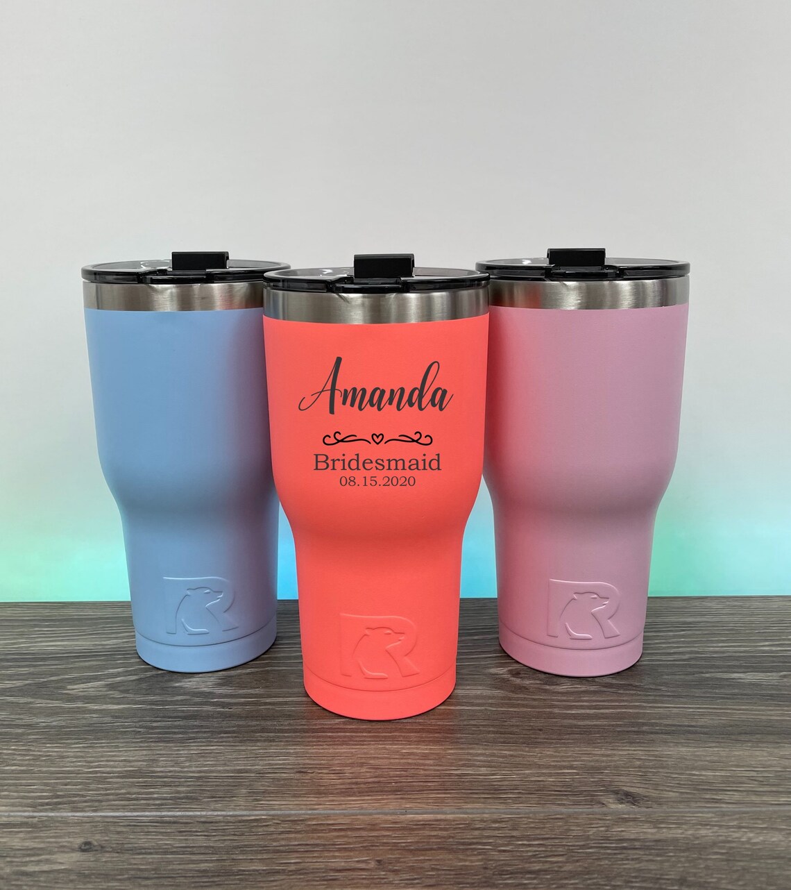 20 Oz. RTIC TUMBLER Personalized with Laser Engraved Name | Etsy