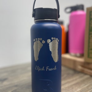 RTIC 40 Oz Water Bottle Flask Personalized Laser Engraved Volleyball or ...