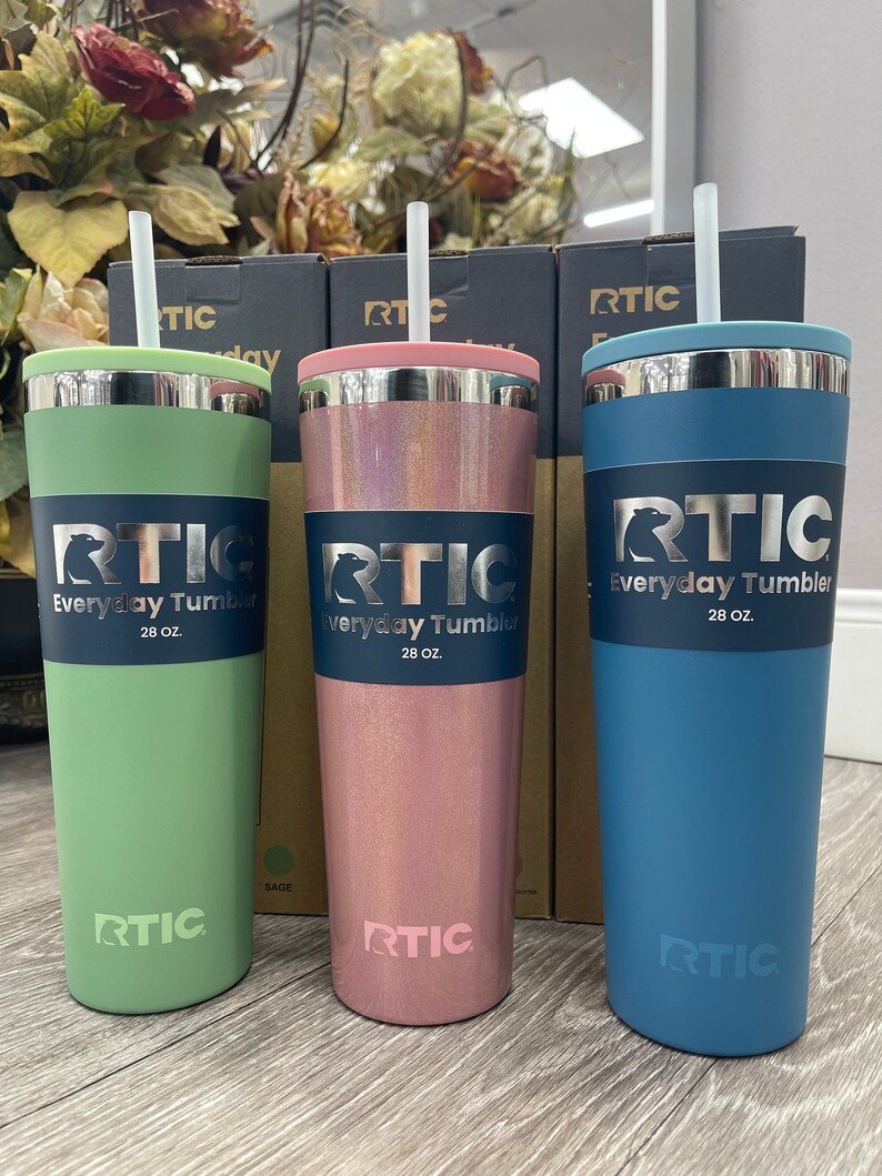 28oz RTIC EVERYDAY Tumbler NEW Design - Comes With Straw - Custom ...