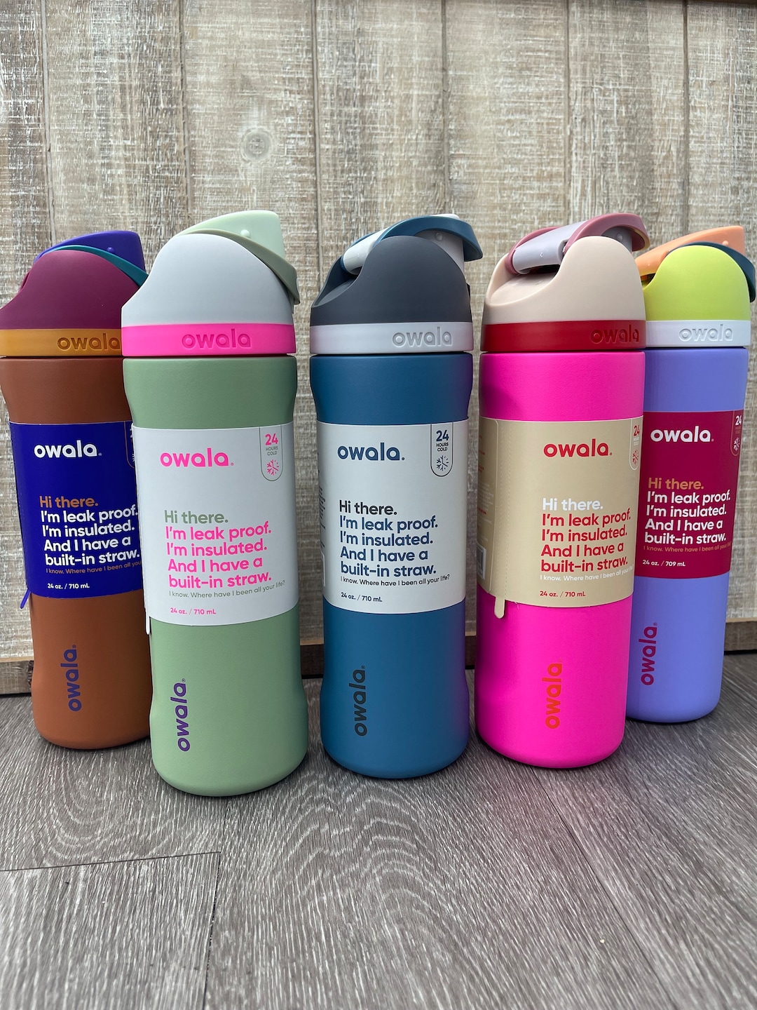 OWALA 24oz Freesip Bottle Custom Laser Engraved Double Insulated ...