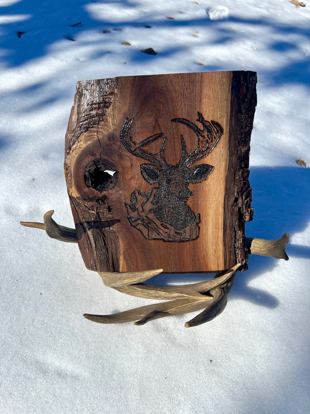 Buck Deer Art Pyrography Wood Burning - Etsy UK