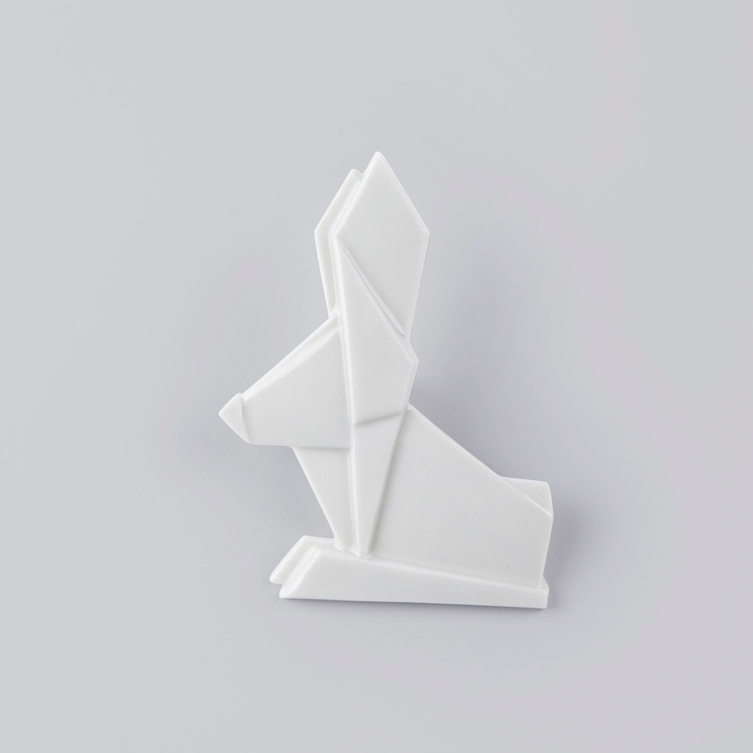 PORCELAIN BROOCH Rabbit/porcelain Origami/origami Pin/origami Brooch ...