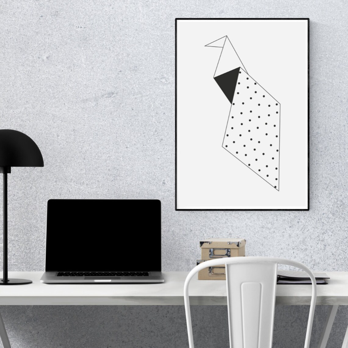 ORIGAMI POSTER Peacock/origami Paper Print/printable Origami/origami ...