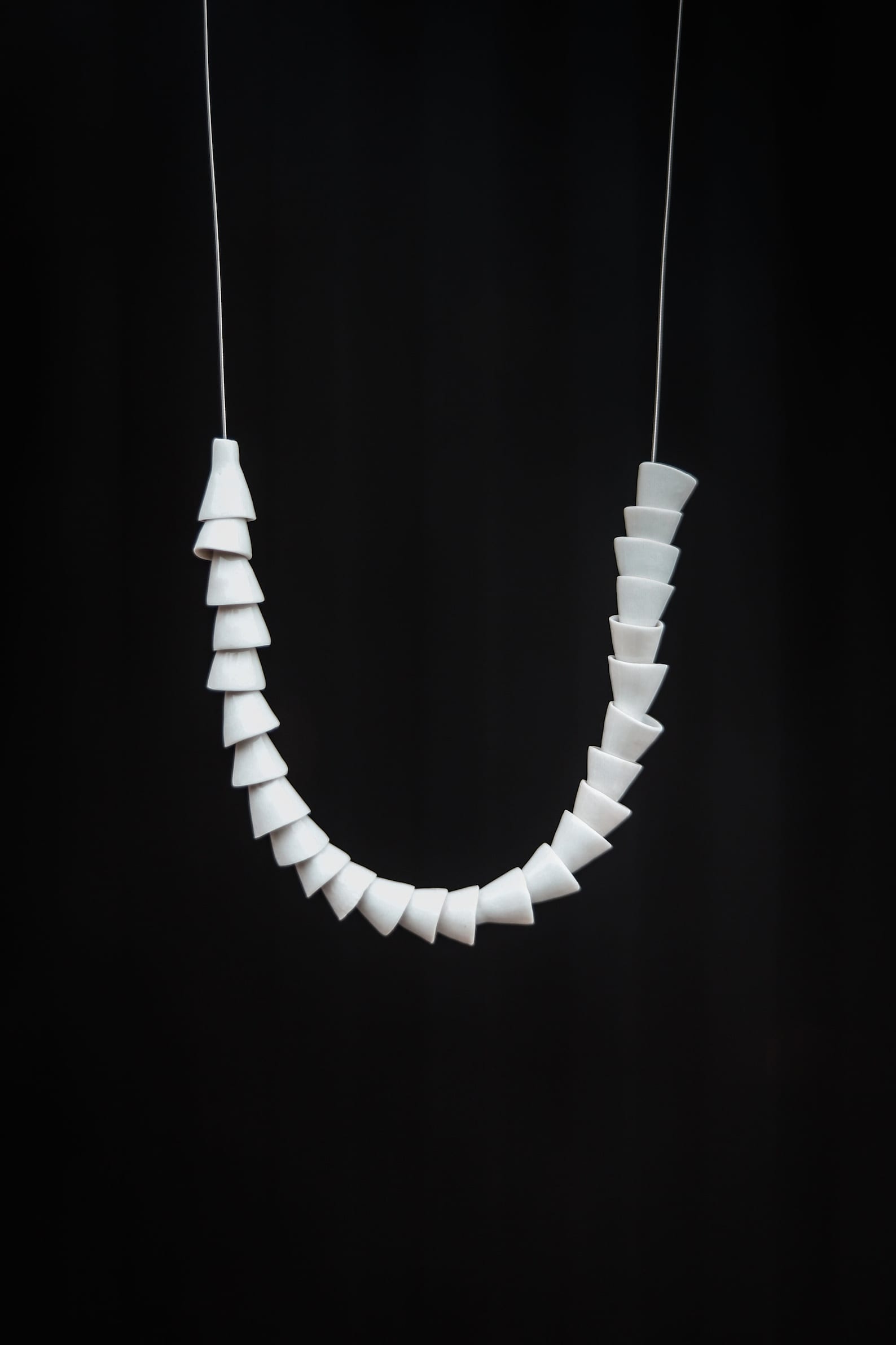 PORCELAIN NECKLACE Tubes/porcelain Tubes/tubec Necklace/minimalistic ...