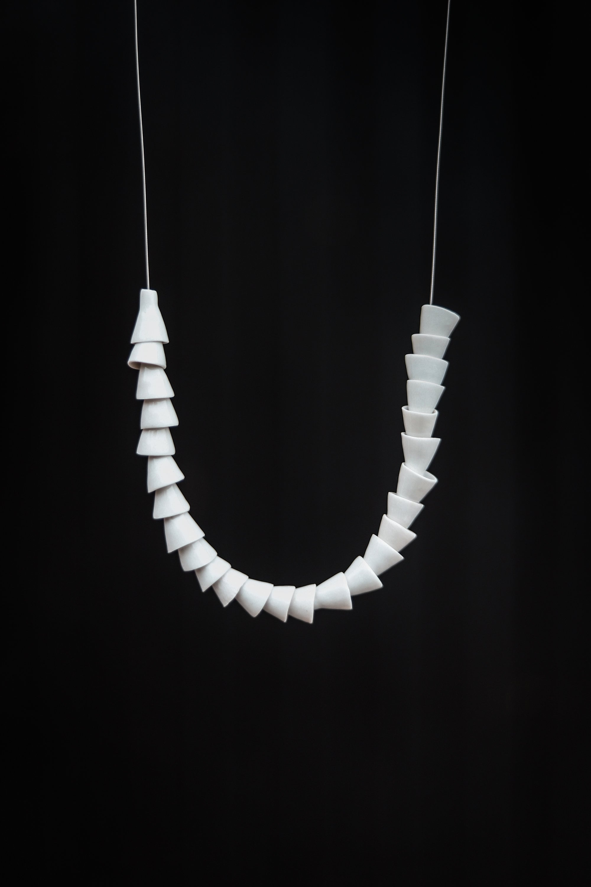 PORCELAIN NECKLACE Tubes/porcelain Tubes/tubec Necklace/minimalistic ...