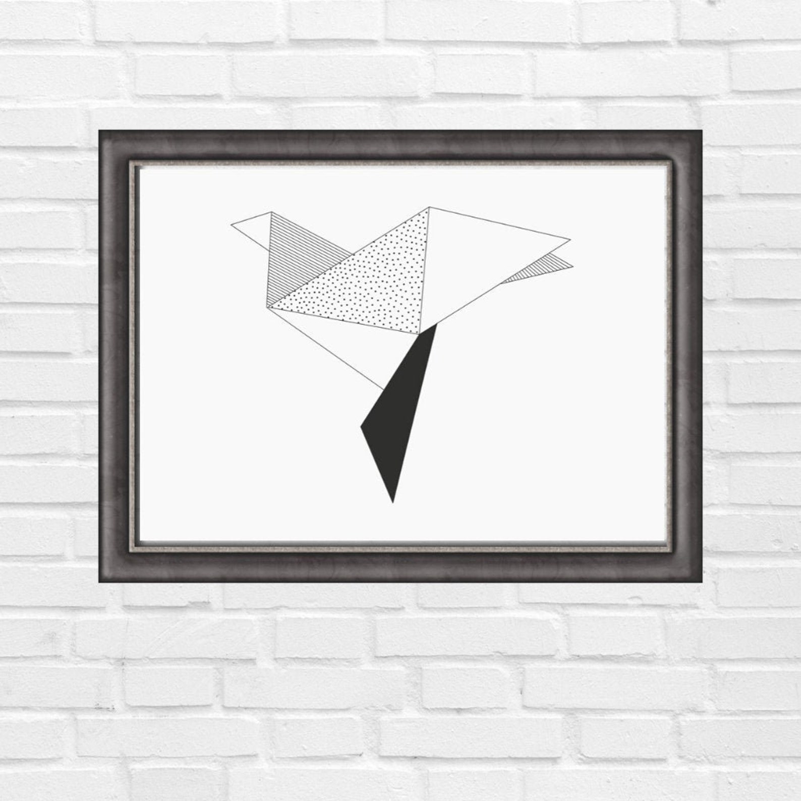 ORIGAMI POSTER Dove/origami Paper Print/printable - Etsy