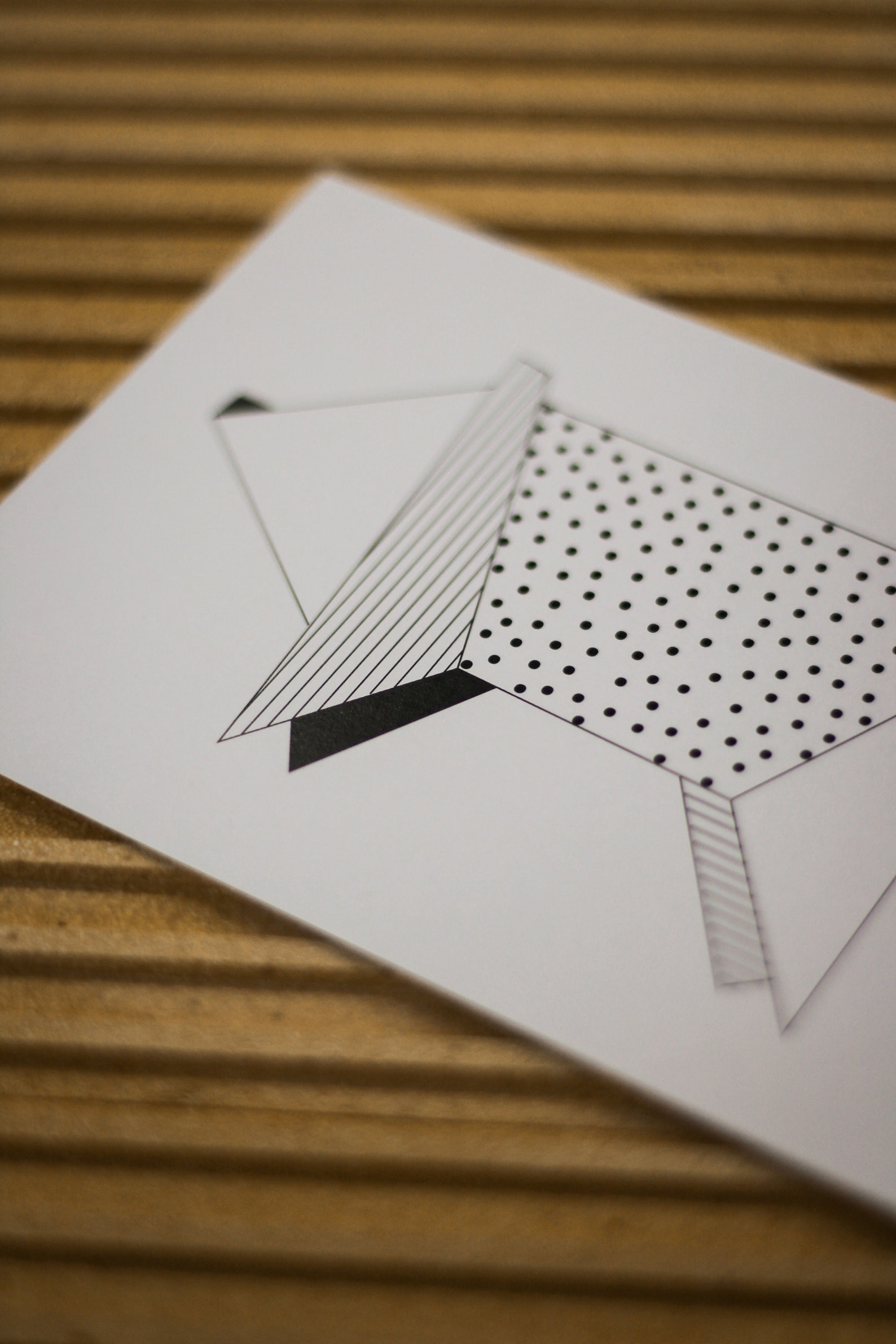 ORIGAMI POSTCARD Pig/black&white Postcards/minimalistic - Etsy