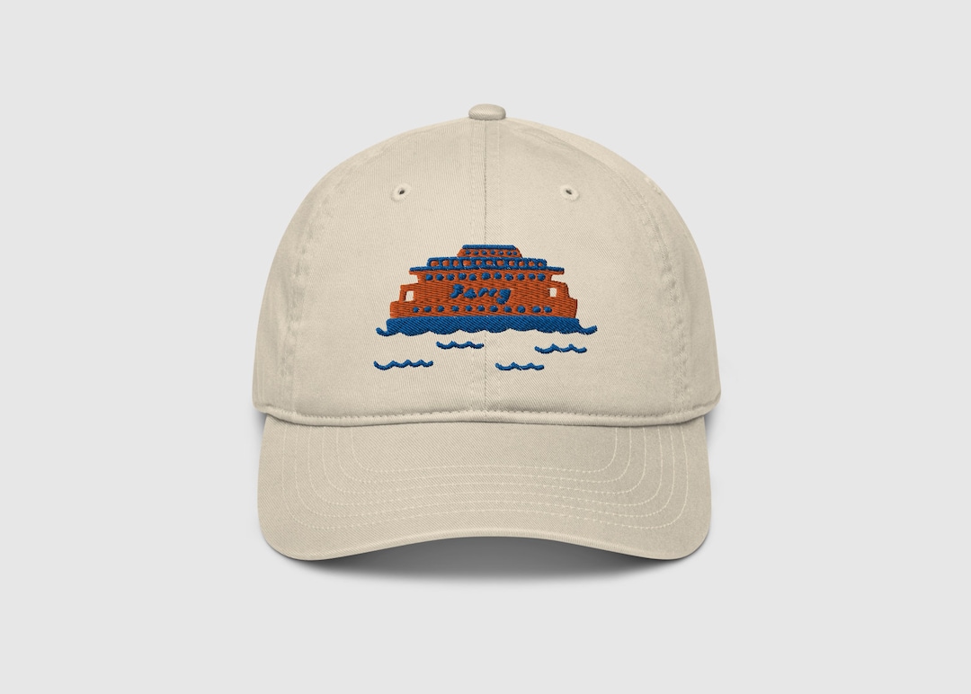 Staten Island Ferry New York City Embroidered Hat - Organic Cotton Cap ...