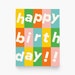 Colorful Modern Birthday Card, Grid Design Greeting for Happy Birthday ...