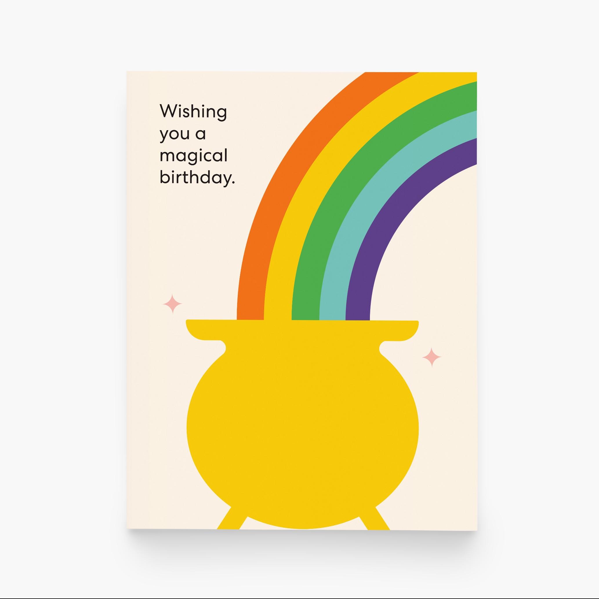 Birthday Magical Pot of Gold Greeting Card - Etsy