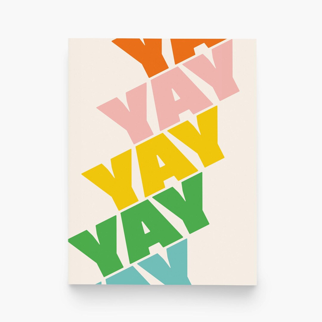 Yay Yay Yay Card for Special Occasions & Celebrations - Congratulatory ...