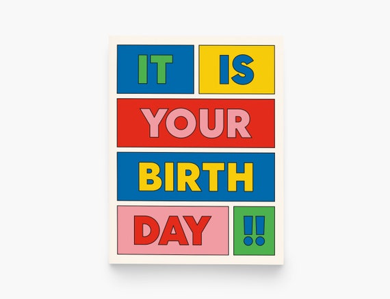 It is Your Birthday Greeting Card | Etsy