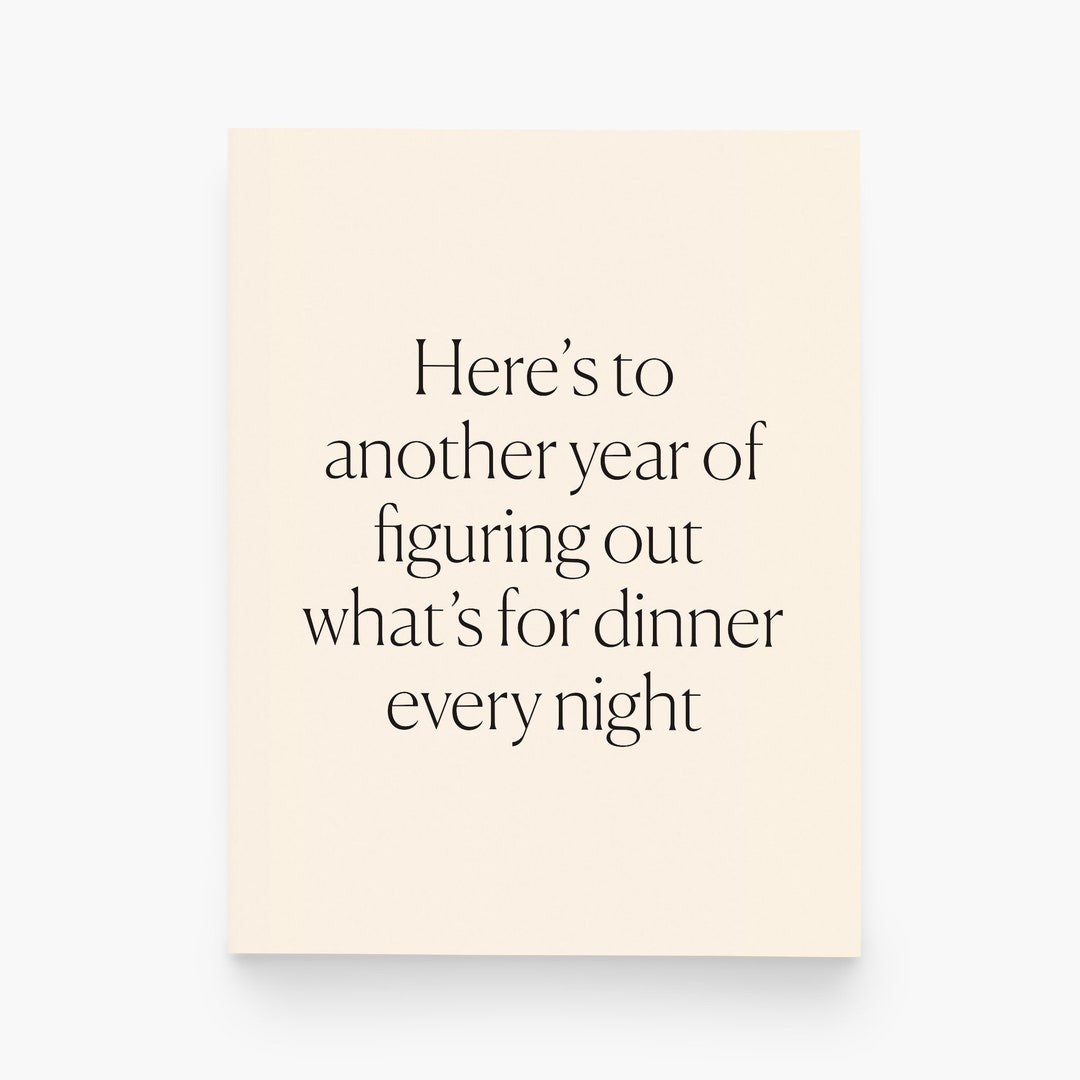 Funny Love Card – Figuring Out Dinner Relationship Humor – Couples ...