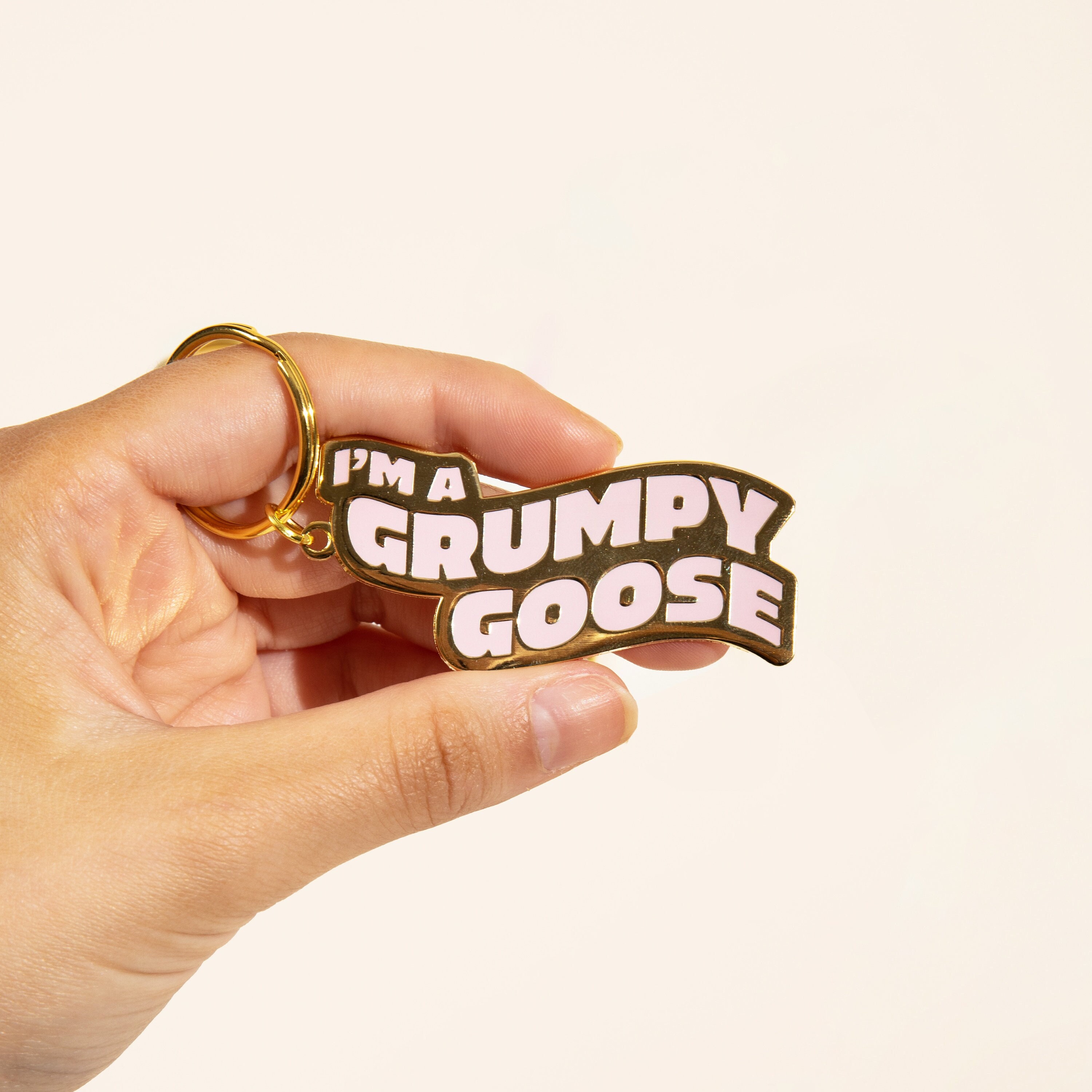 I'm a Grumpy Goose Keychain 90s Inspired Design - Etsy