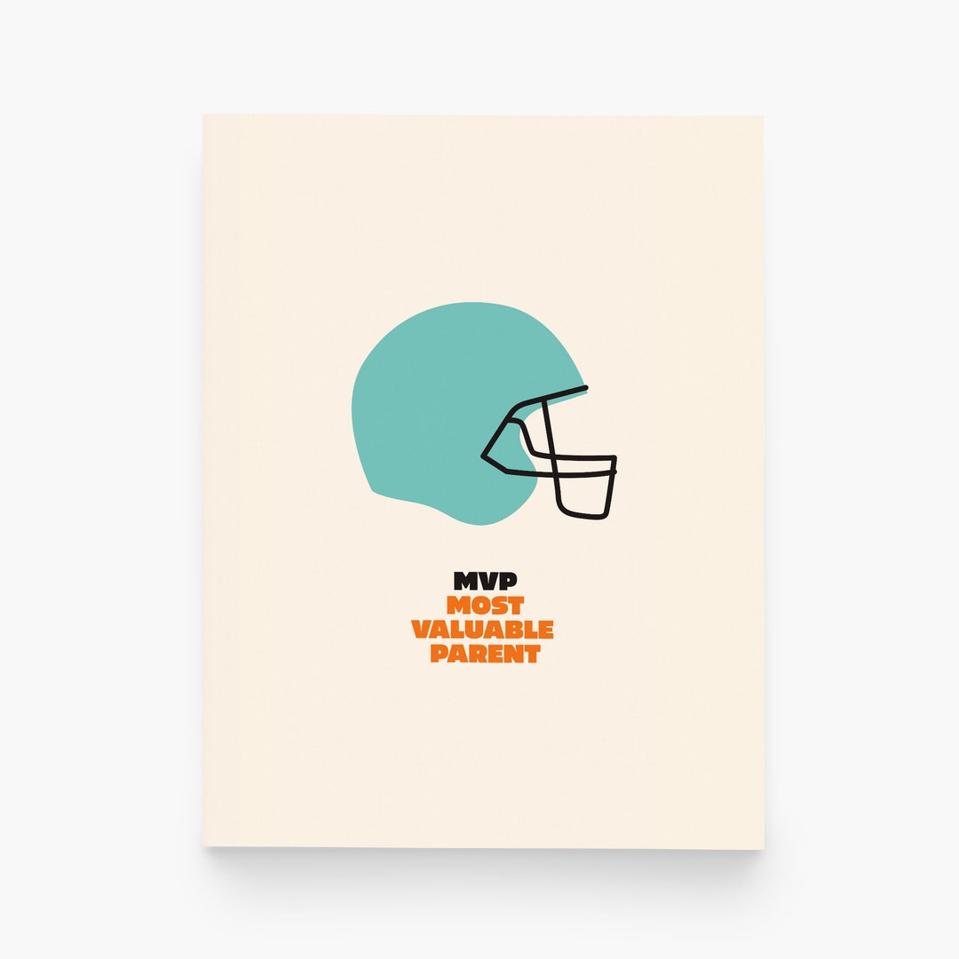 MVP Parent Greeting Card - Most Valuable Parent Card for Football ...