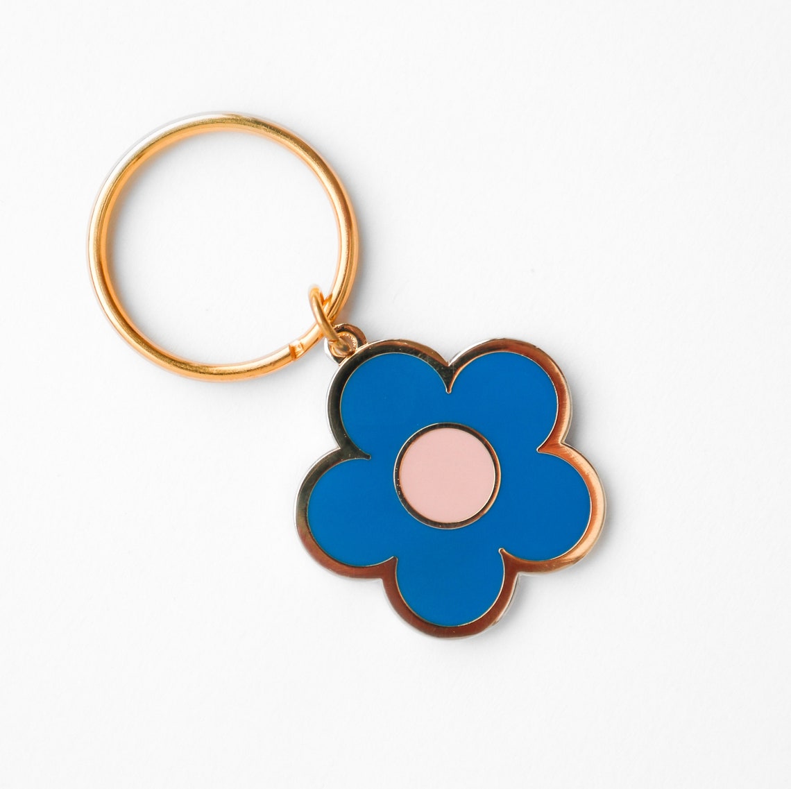 Daisy Flower Keychain double-sided - Etsy